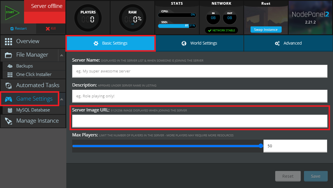 Adding a Server Header Image to Your Rust Server | Rust | Knowledgebase Article - Nodecraft